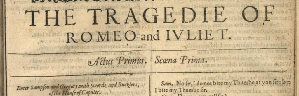 first_folio_romeo – Scripturient